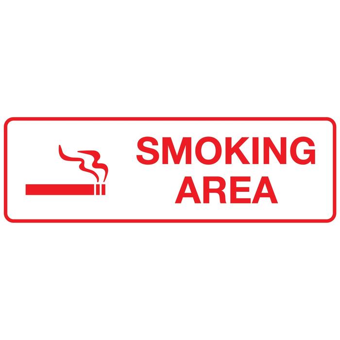 Jual RAMBU SMOKING AREA -10X30CM SIGNAGE - Kota Bandung - Takama Rambu ...