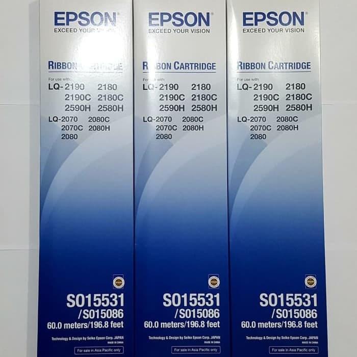 Jual RIBBON CATRIDGE PRINTER EPSON SO15531 SO15086 LQ 2180 LQ2190 ...