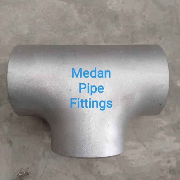 Jual Tee Las ss 304 1-1/2" inch sch 10 weld stainless steel ss304 sch10 ...