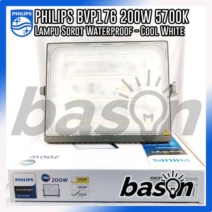 Promo PHILIPS BVP176 200W LED190 SmartBright LED Floodlight Wide Beam ...