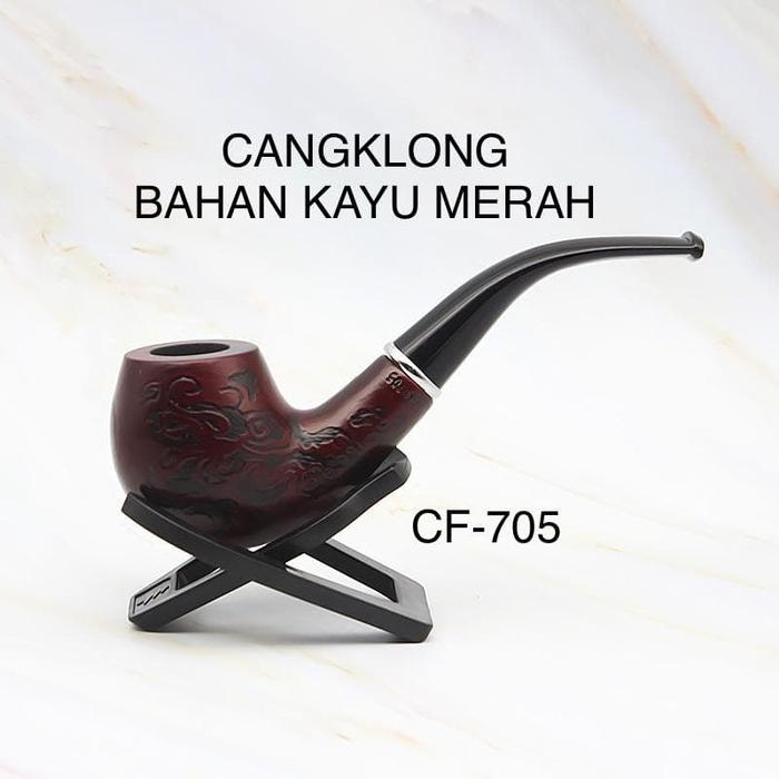 Jual PIPA ROKOK TEMBAKAU CANGKLONG BAHAN KAYU CF 705 - Kota Medan ...