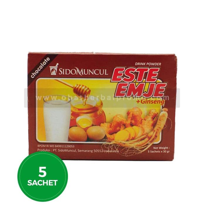 Jual Sido Muncul STMJ Este Emje Coklat 5 Sachet Menghangatkan Tubuh ...