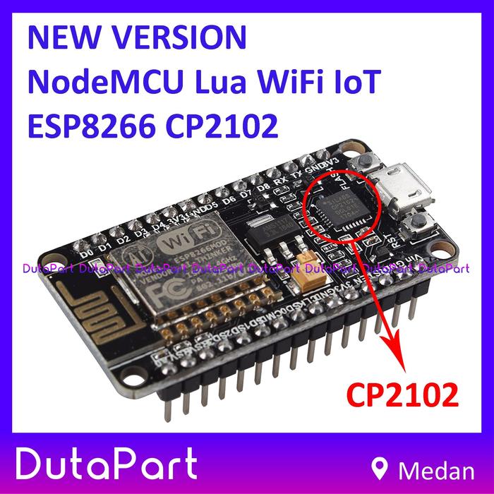 Jual New Version NodeMCU Amica Lua WiFi IoT ESP8266 CP2102 Arduino Board - Kota Tebing Tinggi ...