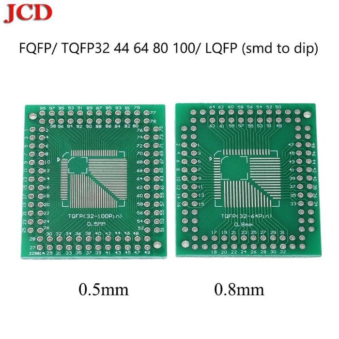 Jual PCB Board Converter Smd 0.5mm/0.8mm TQFP 32/44/64/80/100 Pin To DIP - Kota Medan - Pi ...