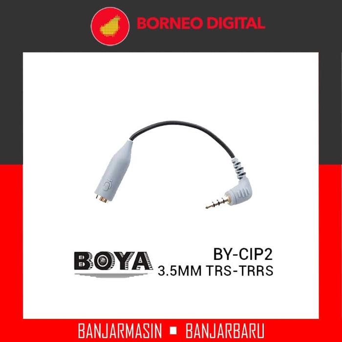 Jual Boya BY-CIP2 3.5mm TRS-TRRS Adaptor - Kota Banjarmasin - BorneoDigital | Tokopedia