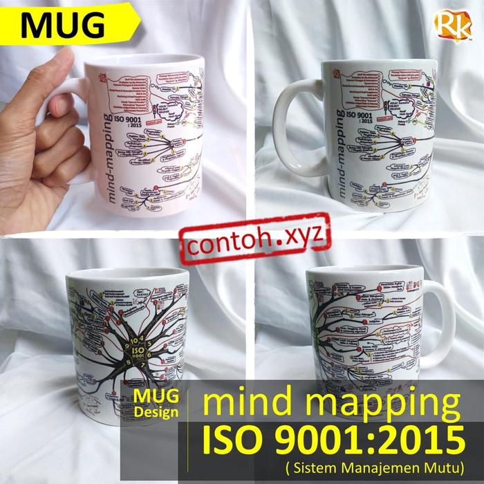 Jual MUG dengan desain Mind Mapping ISO 9001:2015 | Bahasa Indonesia ...