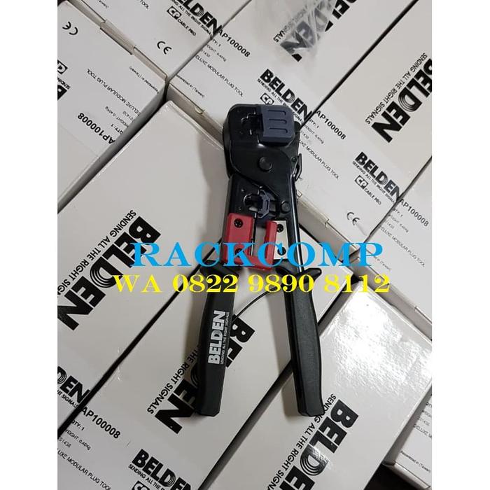 Jual BELDEN Crimping Tool RJ45 AP100008 Deluxe Modular Plug Tool ...
