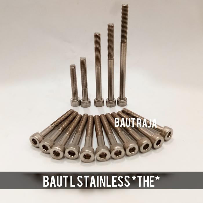 Jual Baut L stainless m4 x 65 drat 0.7p ss304 - baut l m4x65 ss 304 ...