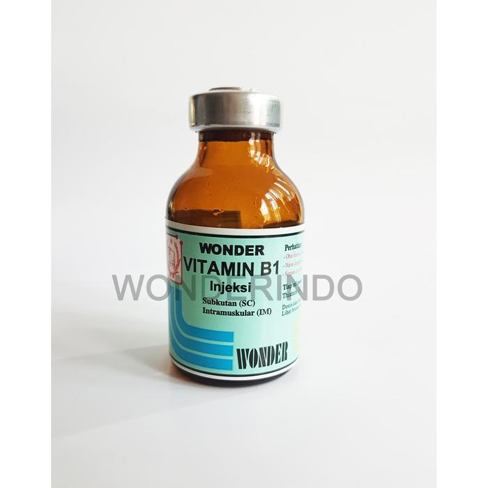 Jual Vitamin B1 injeksi 20 mL obat khusus hewan produksi WONDER ...