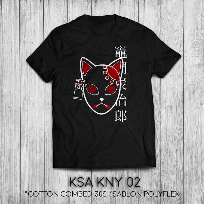 Jual Kaos Anime Demon Slayer Kimetsu No Yaiba Tanjiro Mask KSA KNY 02 ...