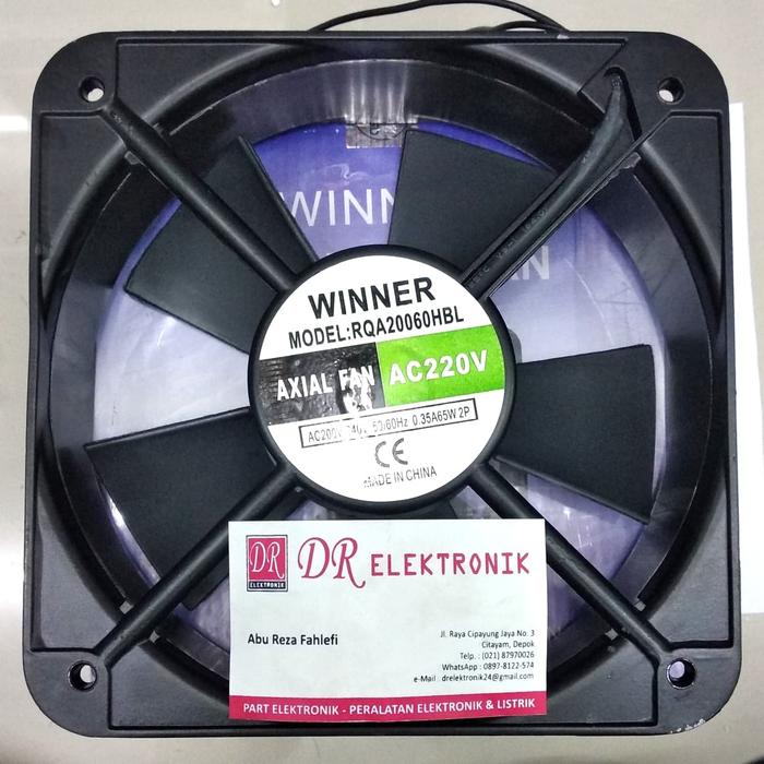 Jual Winner Cooling Fan 220V 220 volt Kipas Angin 20x20 20 cm AC besi ...