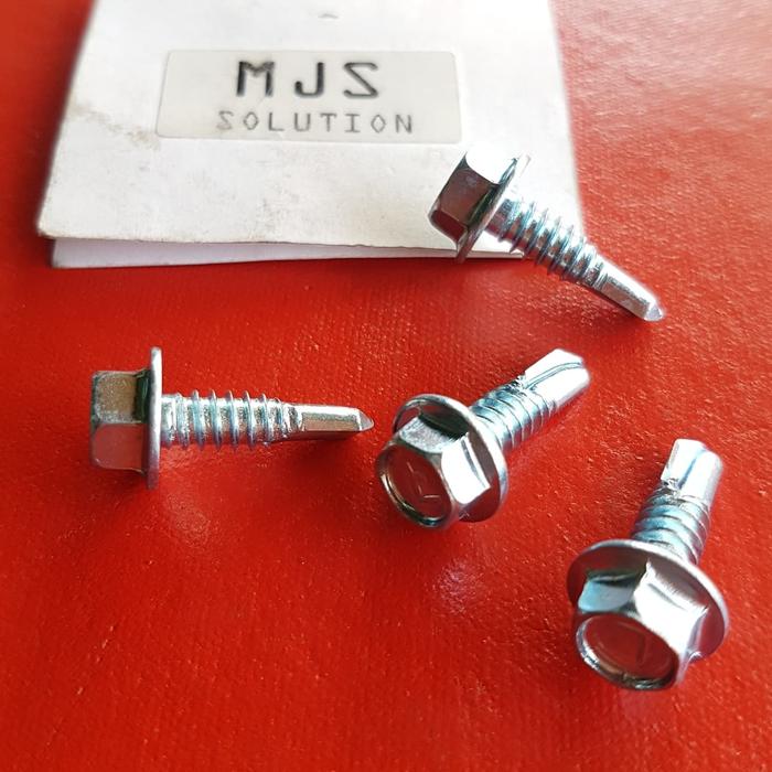 Jual SKRUP BAJA RINGAN 12 X 20 SELF DRILLING SCREW BAUT ATAP SEKRUP ...