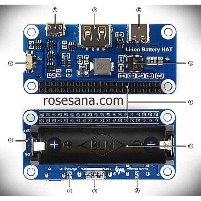Jual Li-ion Battery HAT for Raspberry Pi - Kota Surabaya - 2R Hardware ...