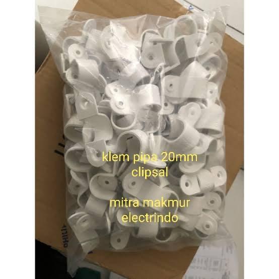 Jual klem pipa clipsal 20mm putih klem clipsal 20mm - Jakarta Pusat ...