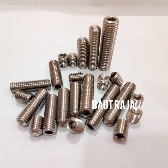 Jual Baut Tanam Stainless M3 x 16 drat 0.5p SS304 - baut tanam l m3x15 ...
