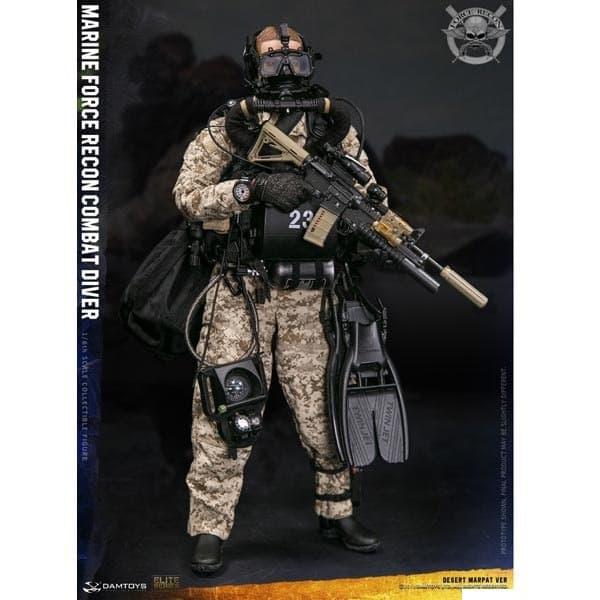 Jual DAMTOYS MARINE FORCE RECON COMBAT DIVER DESERT MARPAT VER - Kota ...