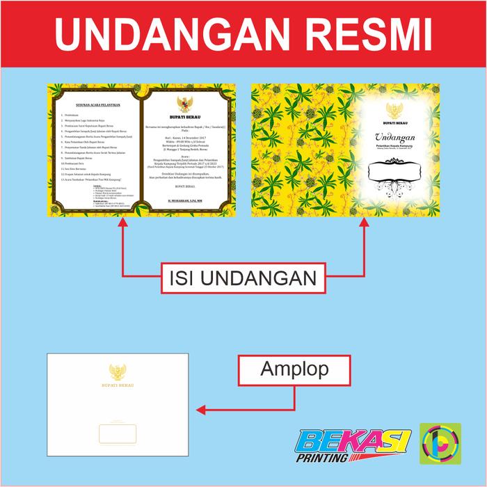 Jual Undangan Resmi Formal Instansi Pemerintahan Swasta Perusahaan ...