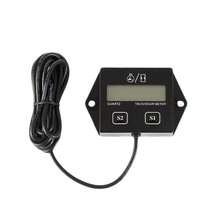 Jual Digital Engine Tach Jam Meter Tachometer Gauge Induktif Display ...