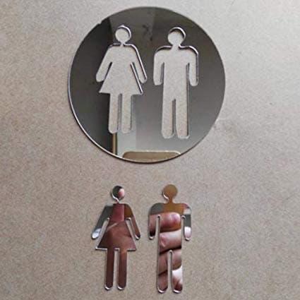Jual Best Sale 3 Stiker Cermin Sticker Pintu Toilet Akrilik Kamar Mandi ...