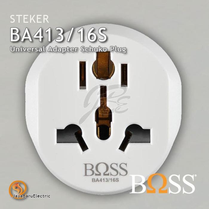 Jual Over Steker / Colokan Stop Kontak Boss Universal Adapter BA413-16S ...