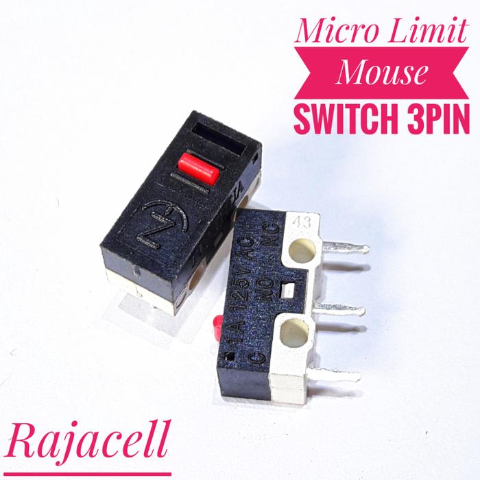 Jual Mouse Limit Switch Micro Switch Saklar Push Button 3Pin kecil 2A ...