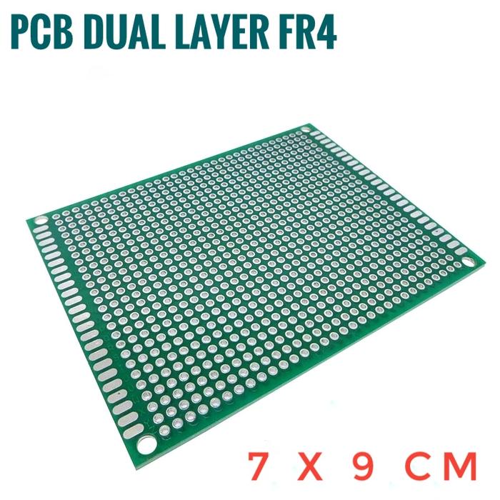 Jual PCB lubang Double Layer Trough Hole 7x9 cm FR4 High Quality - Kota ...