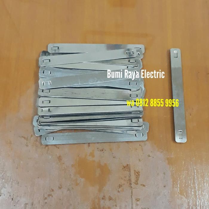 Jual Kabel Cable Marker Plate tag Name stainless 89 x 19 mm - Jakarta ...