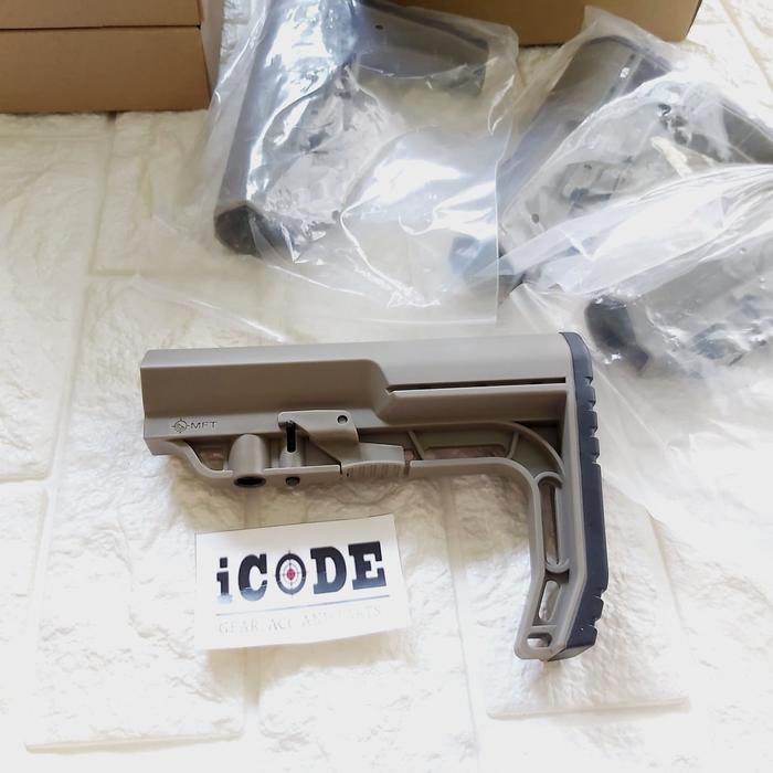 Jual MFT minimalist popor aeg m4 De color /mft tactical stock/popor pacul - Jakarta Utara ...
