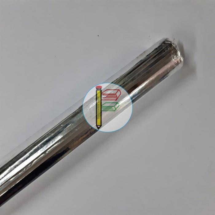 Jual Kertas Metalik warna Silver Perak Mengkilap untuk Sampul Kado ...