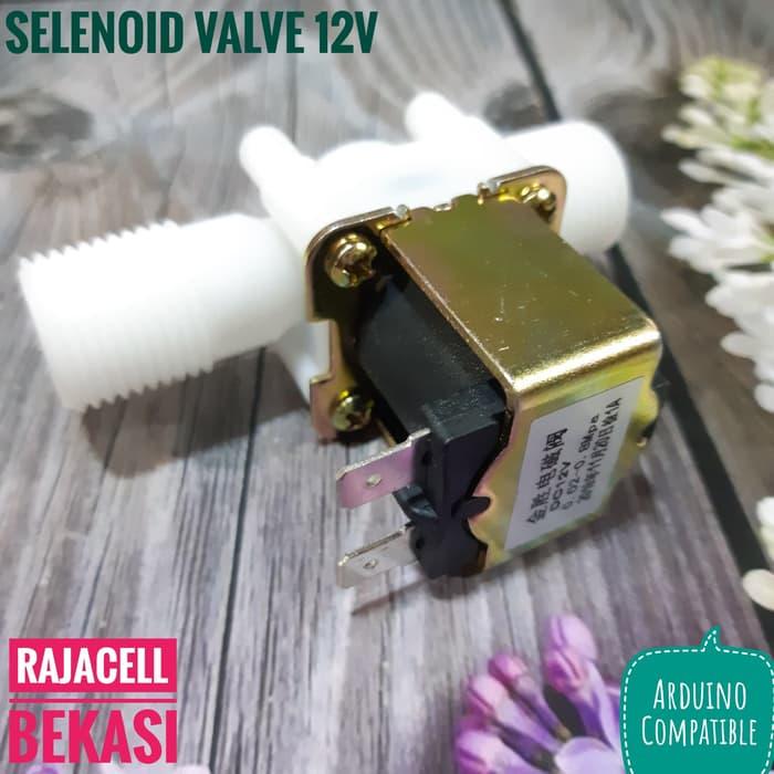 Jual Electric Water Selenoid Valve 12V DC NC 1/2" Air Water Control Switch - Kota Bekasi ...