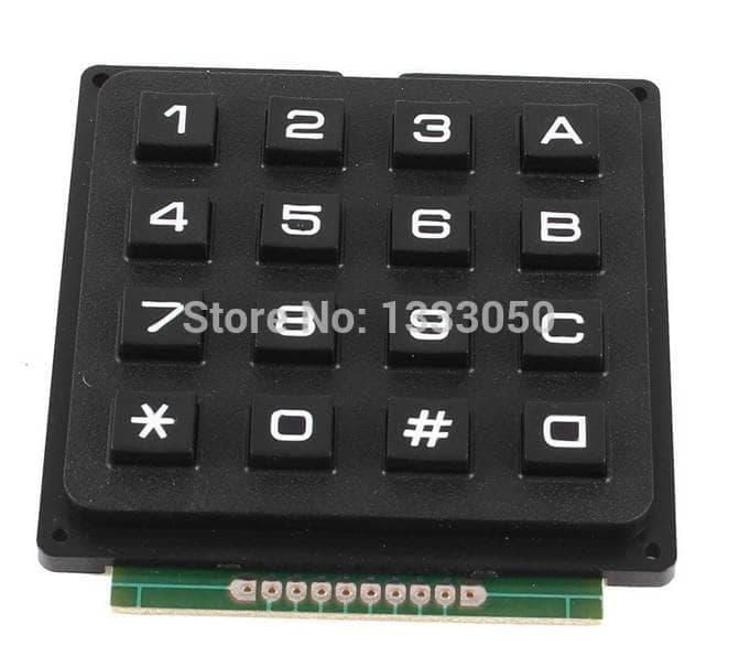 Jual Stamp Keyboard 4x4 Matrix Keypad Module Key Switch Push Button ...
