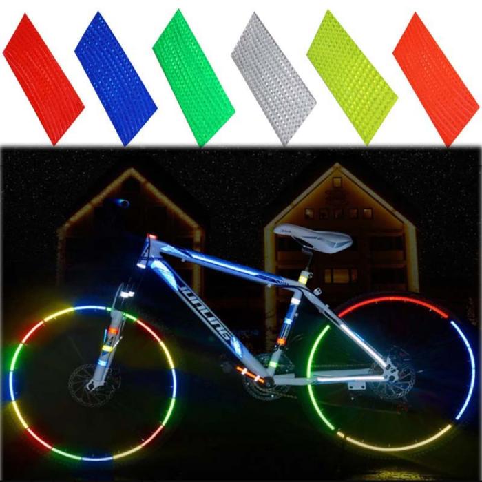 Jual sticker reflective ban sepeda roda memantulkan cahaya - lampu LED ...