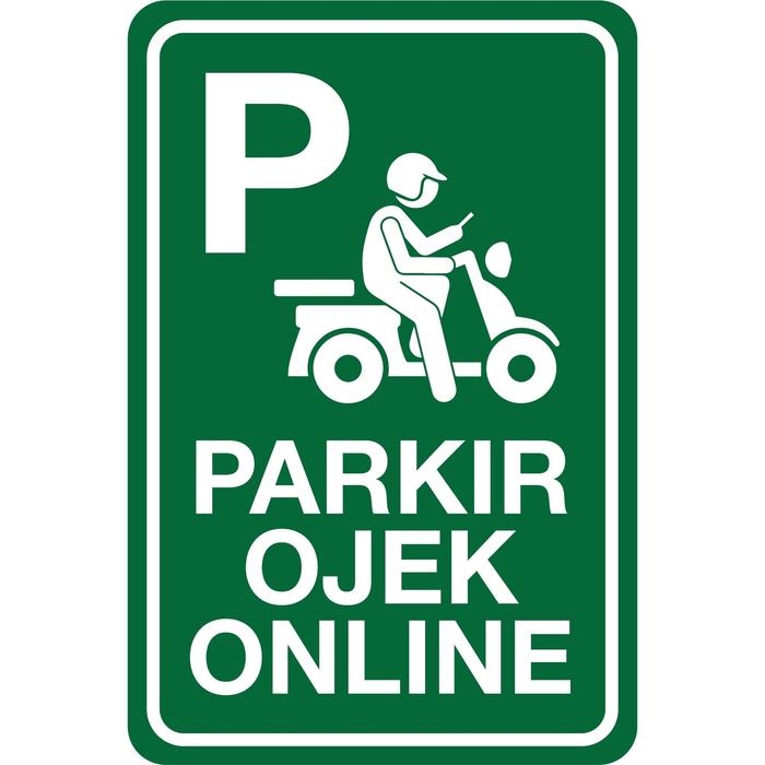 Jual RAMBU PARKIR OJEK ONLINE / OJOL - 20X30CM SIGNAGE - Kota Bandung ...