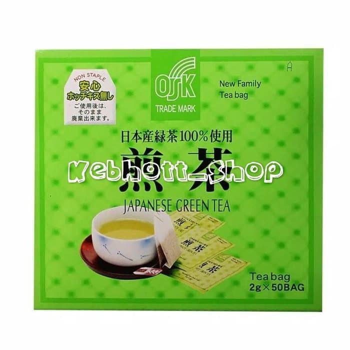 Jual OSK Japanese Green Tea 100gr (50 Sachet x 2gr) | Teh Hijau Celup Japan - Jakarta Barat ...
