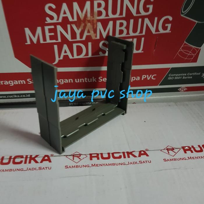 Jual sambungan talang kotak pvc 4" asvira abu abu - Kota Tangerang ...