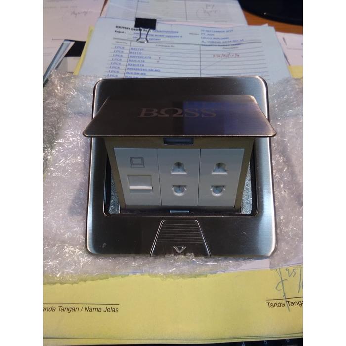 Jual Floor Outlet ( Data cat6 + 2pin + 2pin) BOSS - Jakarta Barat ...