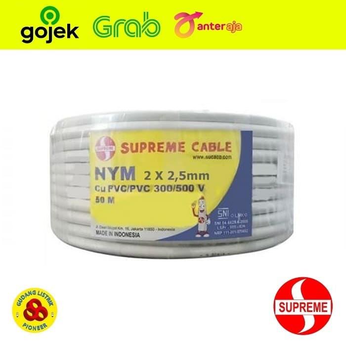 Promo SUPREME KABEL NYM 2X2.5MM @50M / Kabel NYM 2 X 2.5MM 50 METER SUPREME Cicil 0% 3x ...