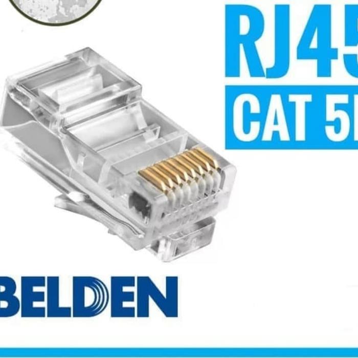 Jual Jack Connector RJ45 Ori Belden Konektor RJ 45 Cat5e Lan Per 1 pcs ...