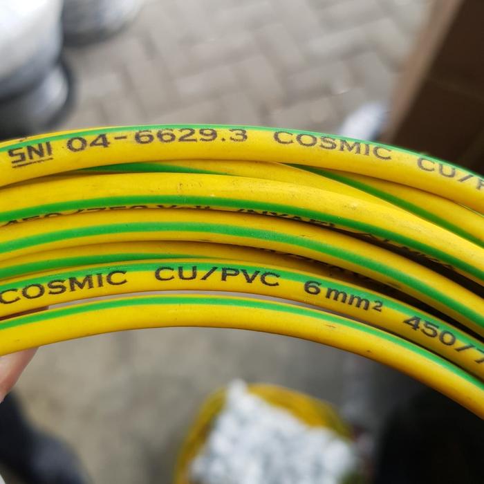 Jual Kabel Grounding NYA 6mm Meteran / Kabel Grounding Kuning Hijau ...