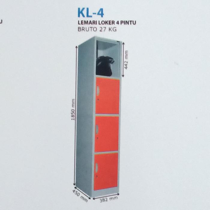 Jual FREE ONGKIR LOCKER KOZURE KL 4 LOKER 4 PINTU LEMARI BESI RAK HELM ...