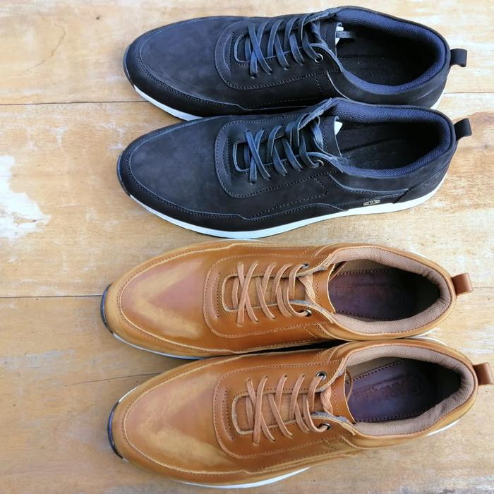 Jual Sepatu Kets Sneakers Pria Kulit Asli Barok.id Miror Casual Formal ...