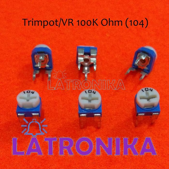 Jual Trimpot 100k Potensio 100k VR 104 Variable Resistor Potensiometer ...