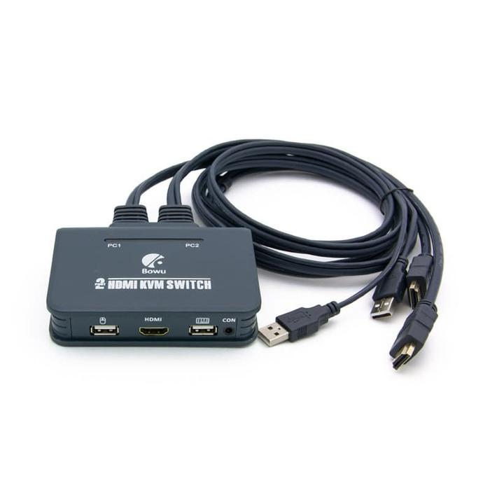 Jual Kvm Switch Hdmi Usb 2 Port With Remote Include Kabel Hdmi Dan Usb ...