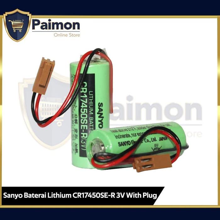 Jual Sanyo Baterai Lithium CR17450SE-R 3V With Plug - Jakarta Barat ...