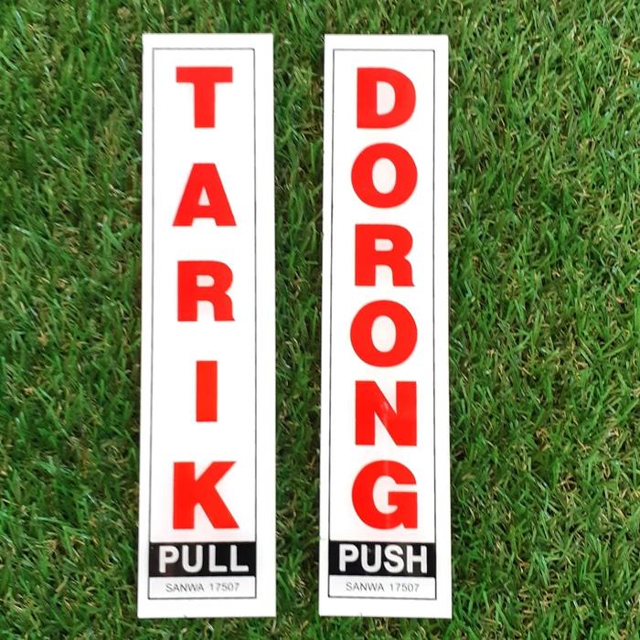 Jual SIGN BOARD ACRYLIC TARIK DORONG - PULL PUSH AKRILIK PERINGATAN ...