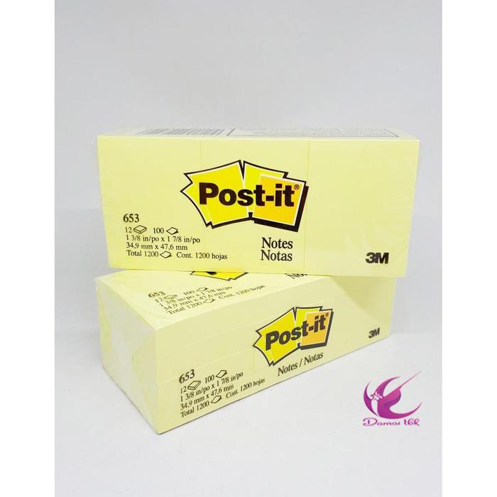 Jual 3M Post It Notes 653 1 5 x 2 - Kota Cimahi - damai-tbk | Tokopedia