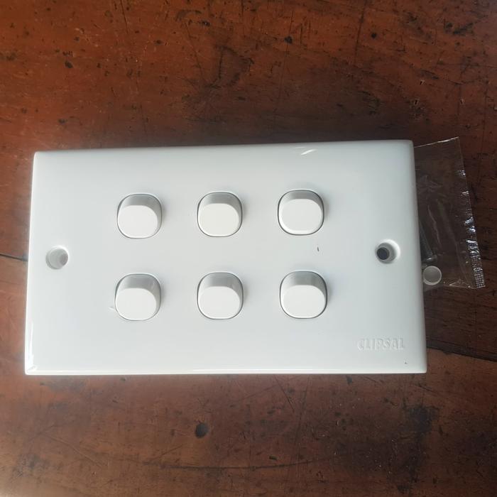 Jual Saklar Schneider 6 Gang Classic Inbow / Saklar Clipsal 6 Gang ...