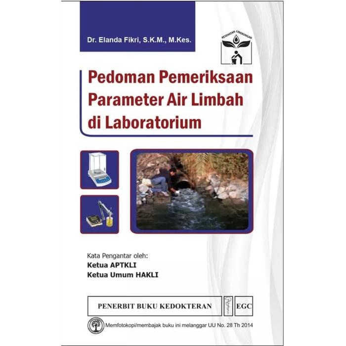 Jual ORI- Buku Pedoman Pemeriksaan Parameter Air Limbah di Laboratorium ...