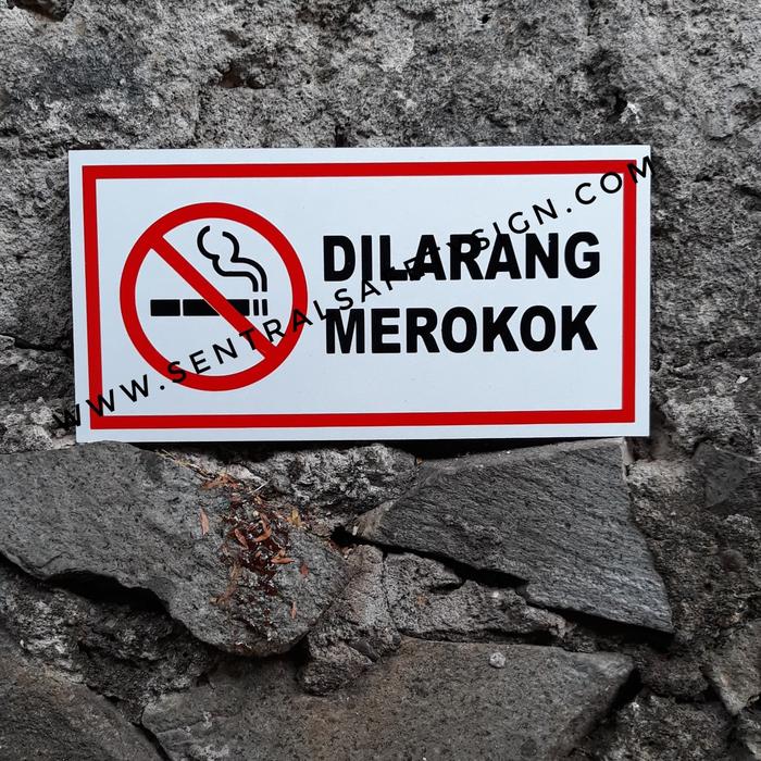 Jual Rambu dilarang merokok acrylic 15x30cm - Jakarta Barat - sentral ...