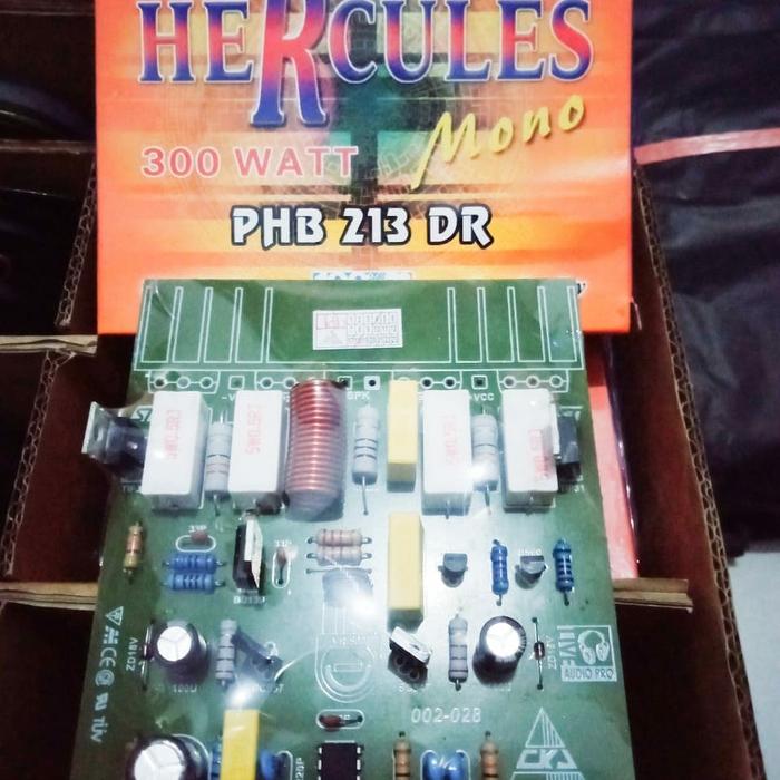 Jual Power amplifier mono 300W Raksasa 300W Giant Hercules PHB 213 DR ...